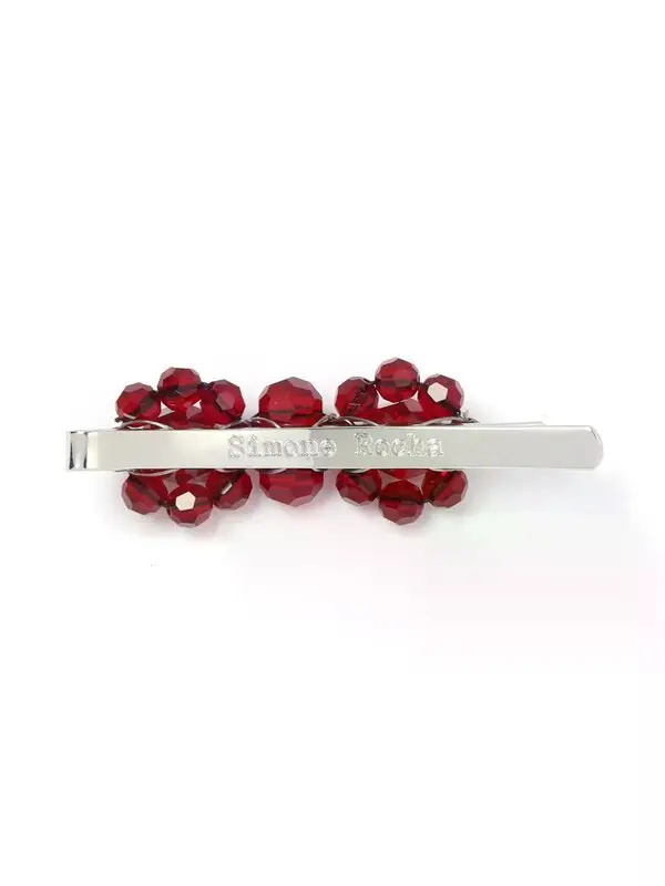 Simone Rocha Flower Beaded Hair Clip