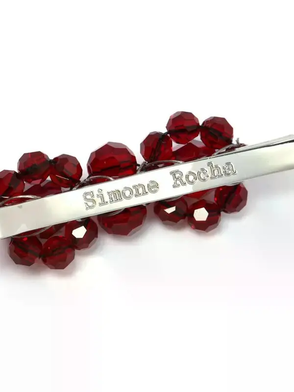 Simone Rocha Flower Beaded Hair Clip