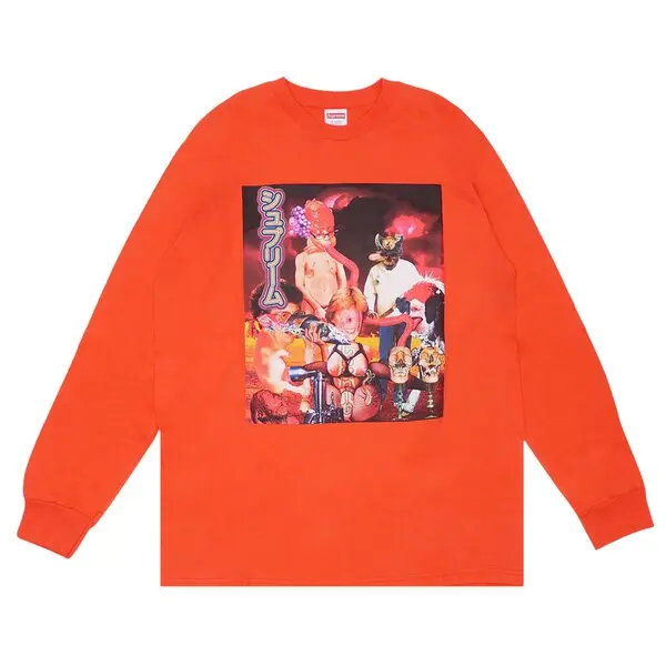 Supreme Long-sleeve Tee - Orange