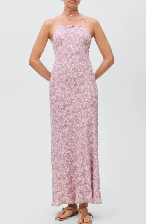Mango Floral Print Maxi Dress