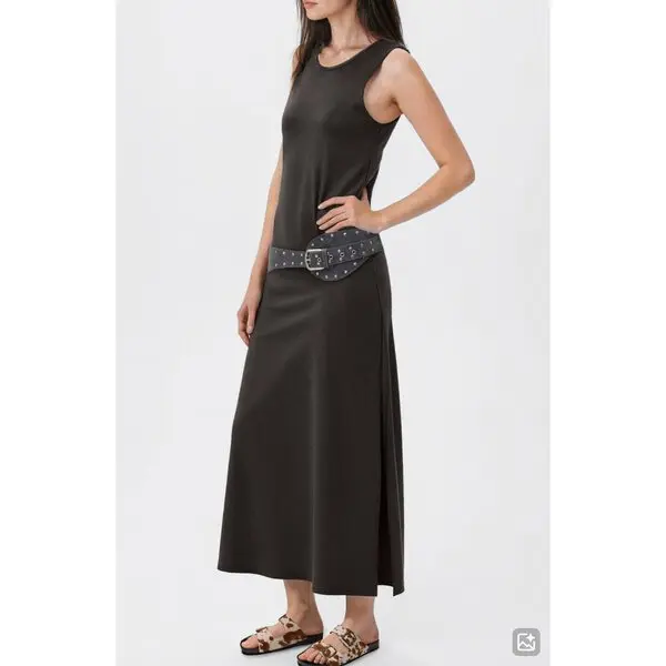 Mango Knit Maxi Dress - Charcoal