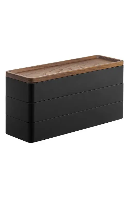 YAMAZAKI 3-tier Accessory/watch Box - Black