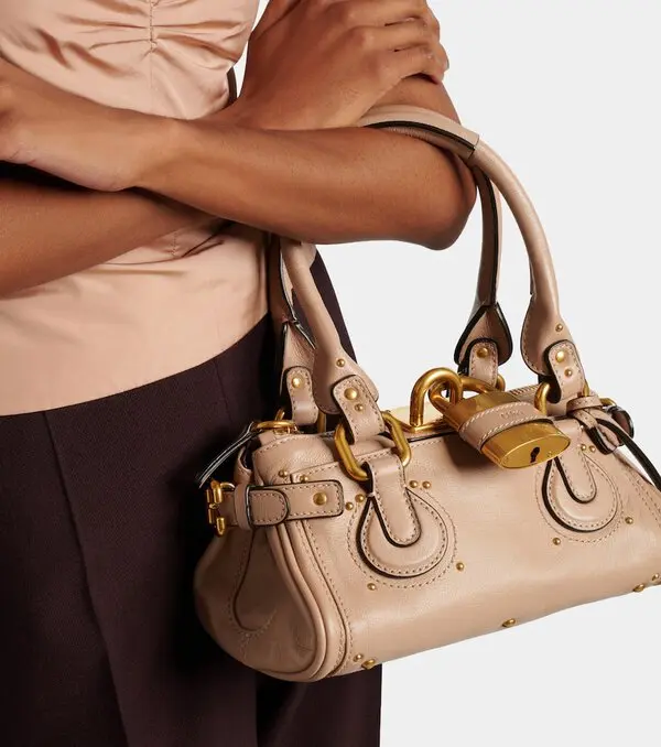 Chloé Paddington Small Leather Shoulder Bag - Pink