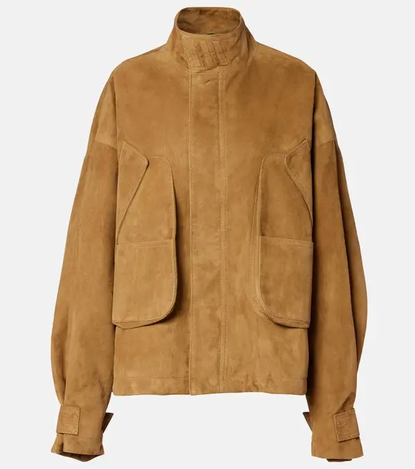 Attico Suede Bomber Jacket