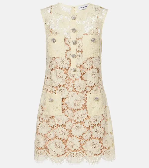 SELF-PORTRAIT Lace Minidress