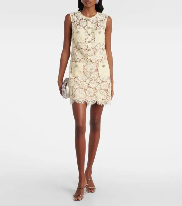 SELF-PORTRAIT Lace Minidress