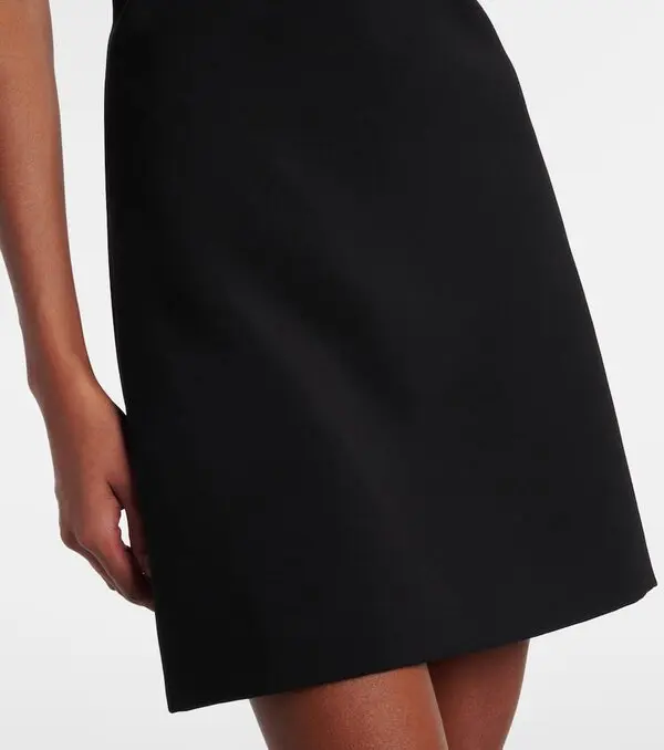 SELF-PORTRAIT Floral-appliqué Off-shoulder Mini Dress