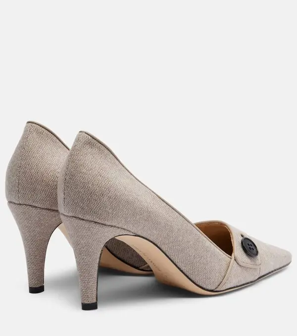 Manolo Blahnik Lulumae 70 Herringbone Pumps
