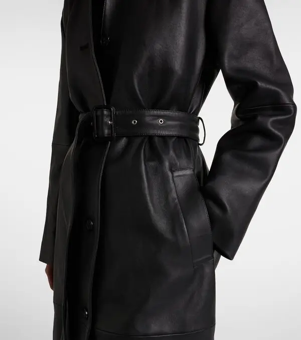 TOTEME Belted Leather Coat