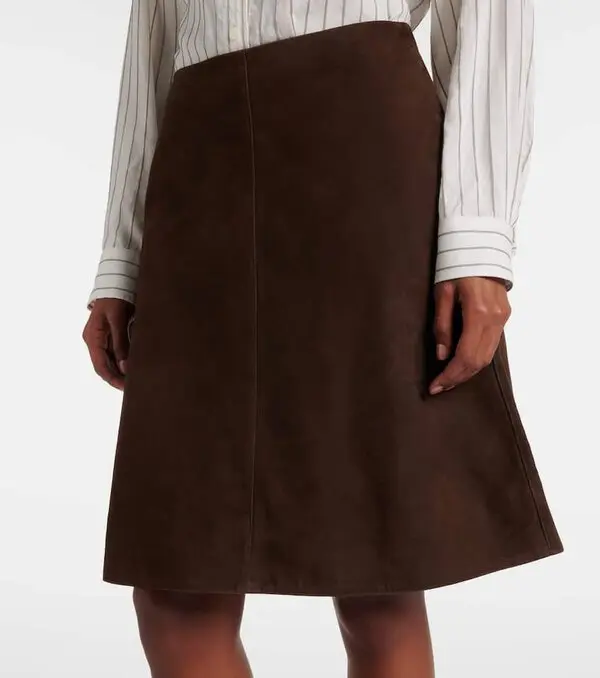 TOTEME Suede Miniskirt