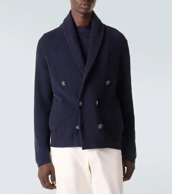 Brunello Cucinelli Double-breasted Cotton Cardigan