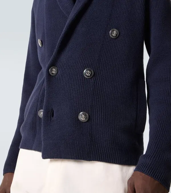 Brunello Cucinelli Double-breasted Cotton Cardigan