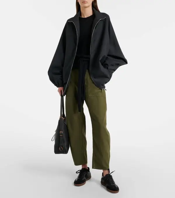 TOD'S Suede-trimmed Leather Sneakers - Black