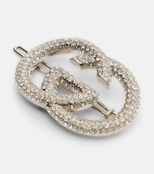 Gucci Interlocking G Embellished Barrette