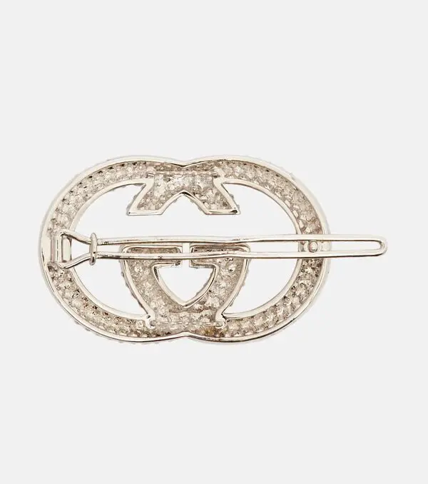 Gucci Interlocking G Embellished Barrette