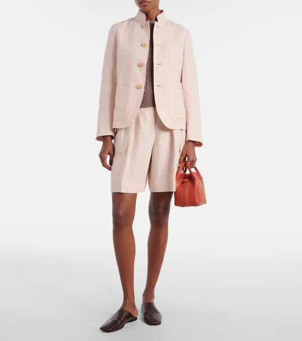 Loro Piana Bale Mini Leather Tote Bag - Orange