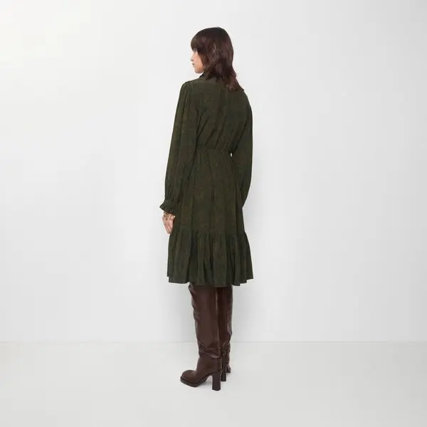 Burberry Foliage Silk Dress