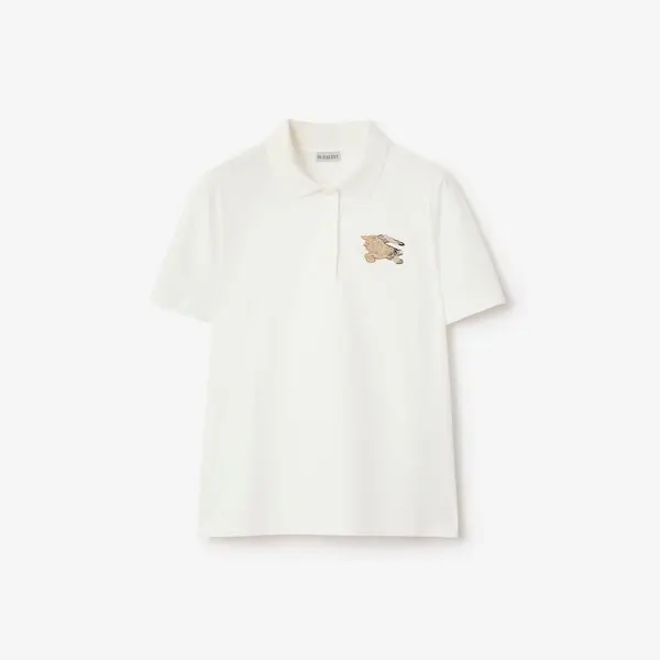 Burberry Knight Check Cotton Piqué Polo Shirt
