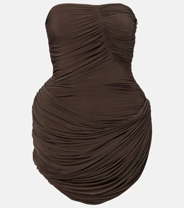 Magda Butrym Ruched Jersey Mini Dress