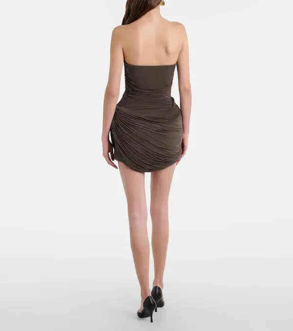 Magda Butrym Ruched Jersey Mini Dress