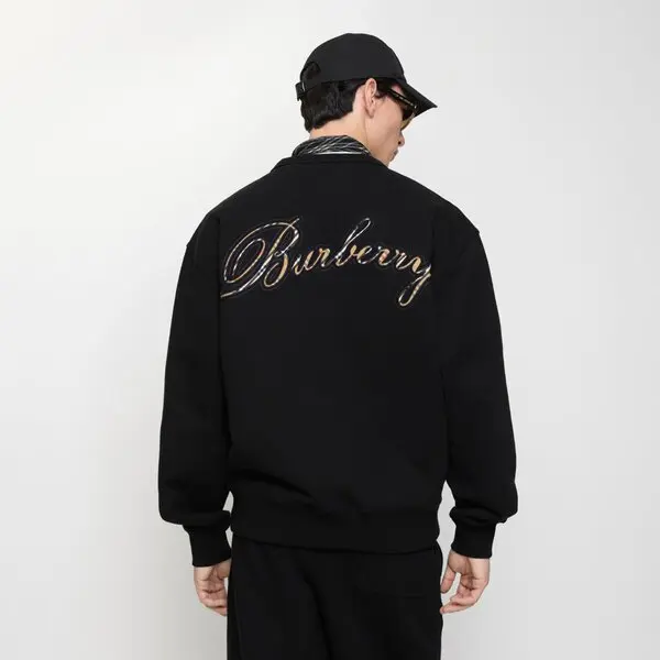 Burberry Cursive Logo Cotton Sweatshirt