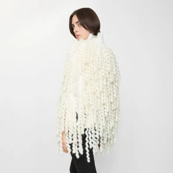 Burberry Wool Mohair Blend Cape