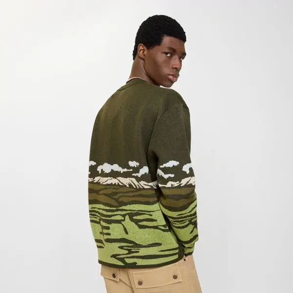 Burberry Landscape Wool Blend Sweater