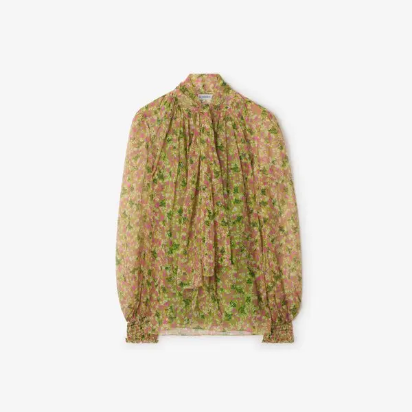 Burberry Ditsy Floral Silk Blouse