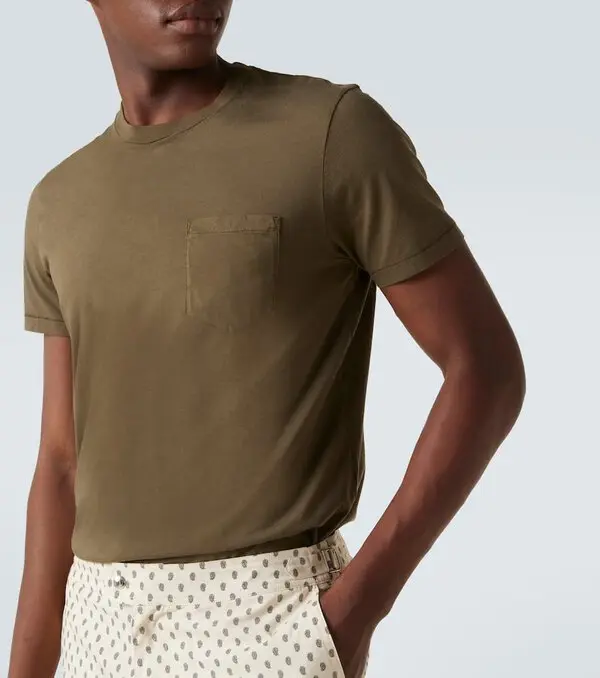 TOM FORD Cotton And Silk T-shirt - Green