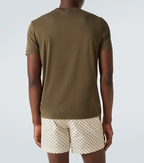 TOM FORD Cotton And Silk T-shirt - Green
