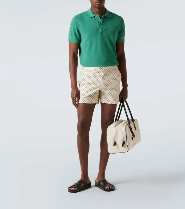 TOM FORD Pique Polo Shirt - Green