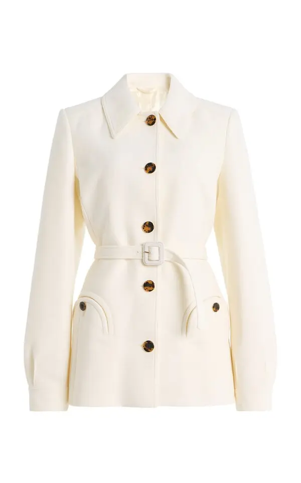BLAZÉ MILANO Resolute Paint Wool Blazer - Ivory