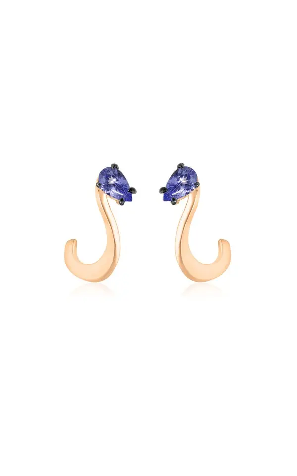 MARIE MAS Nova 18k Rose Gold Tanzanite Earrings