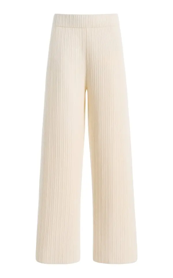 Lafayette 148 New York Knitted Ankle Length Pants - White