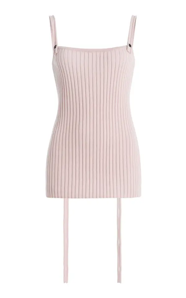 AISLING CAMPS Convertible Wool Tank Top - Pink