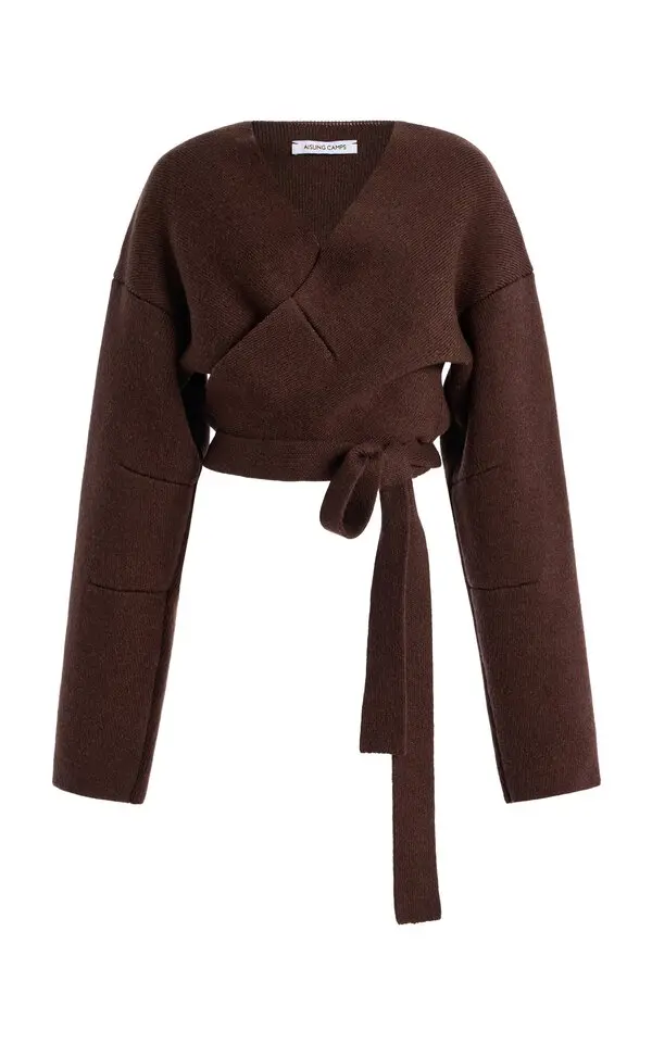 AISLING CAMPS Wool Wrap Jacket