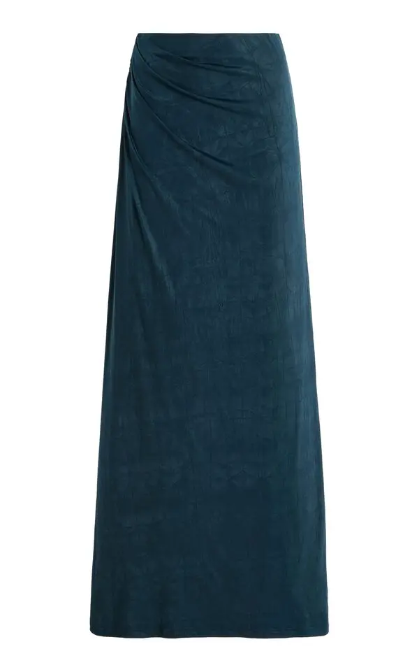Significant Other Exclusive Priya Draped Maxi Skirt - Blue