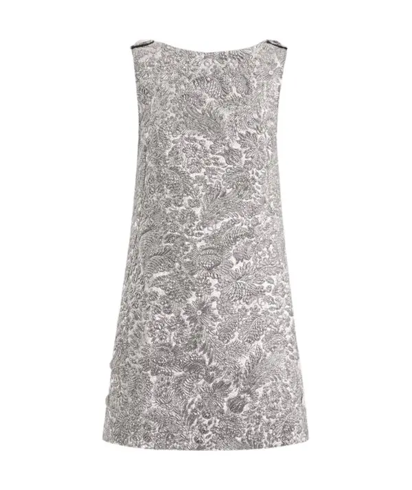 Dolce & Gabbana Floral Jacquard Flared Dress