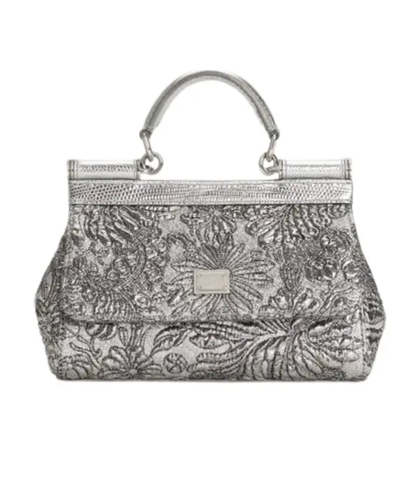 Dolce & Gabbana Small Sicily Brocade Handbag