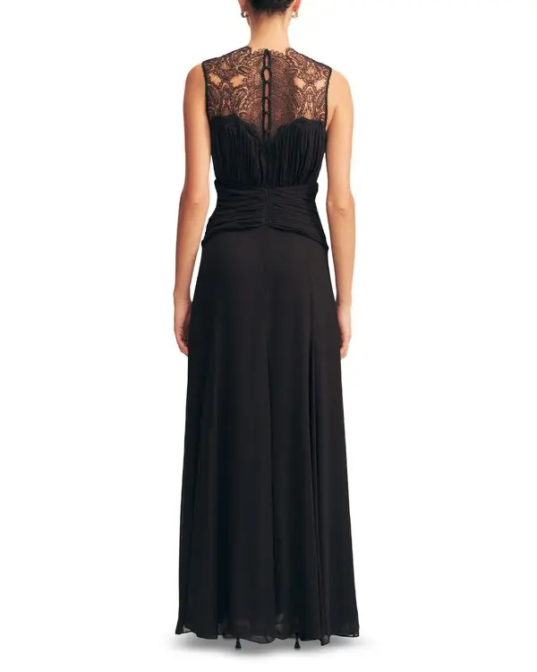 Shona Joy Emory Lace Sleeveless Dress - Black