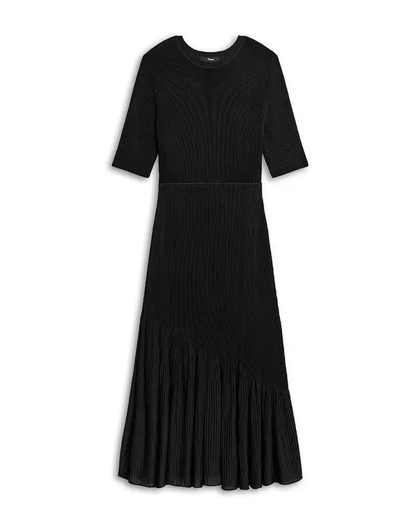 Theory Ottoman Stitch Midi Dress
