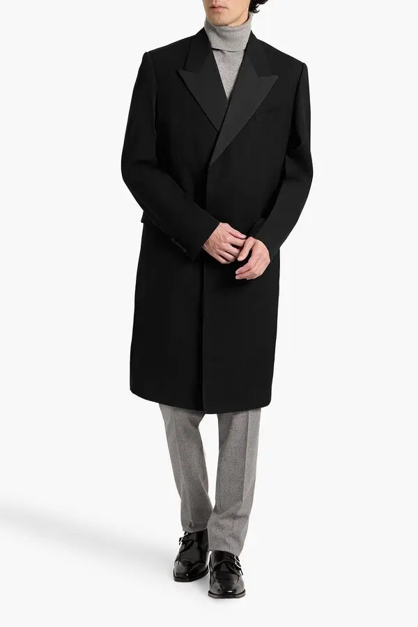 Dunhill Wool-twill Double-breasted Coat