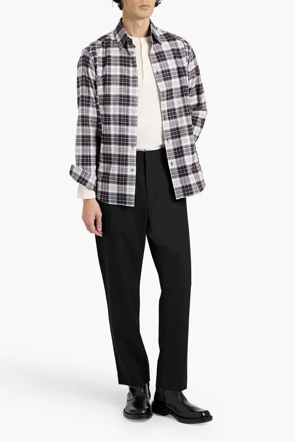 Dunhill Checked Cottonflannel Shirt