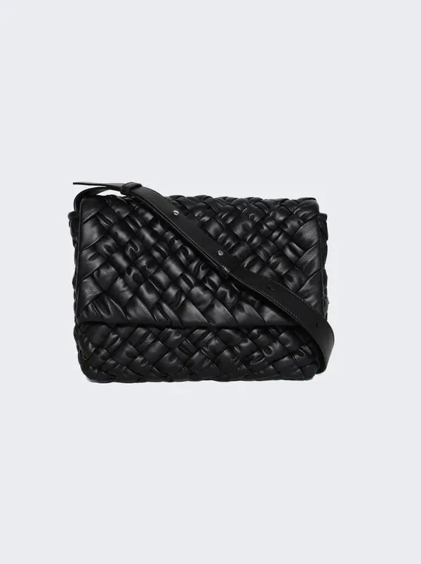 Bottega Veneta Rumple Messenger Bag - Black