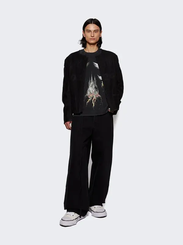 032C Thistles Leather Janker