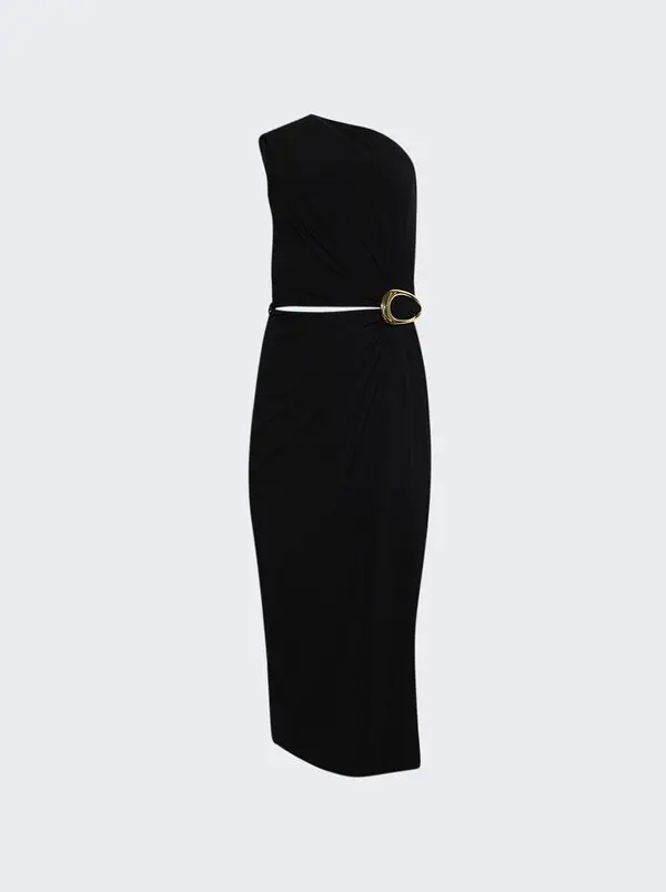Bottega Veneta Crepe Viscose Jersey Dress - Black
