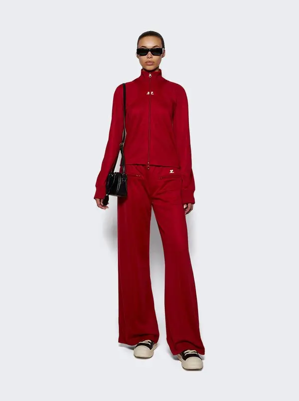 COURRÃ¨GES Interlock Tracksuit Pants - Red