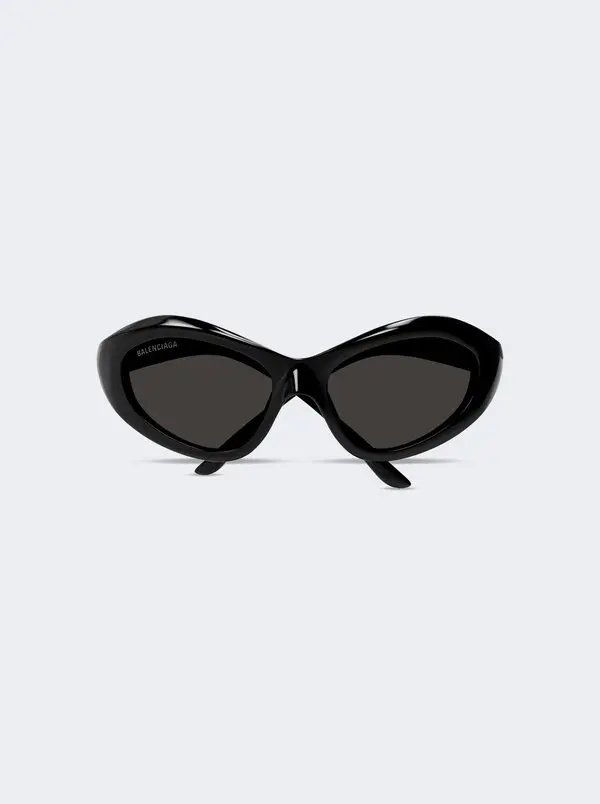 Balenciaga Orbit Cat Eye Sunglasses - Shiny Black