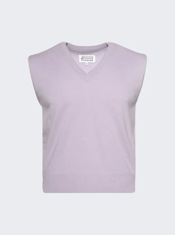 MAISON MARGIELA V-neck Vest - Lilac