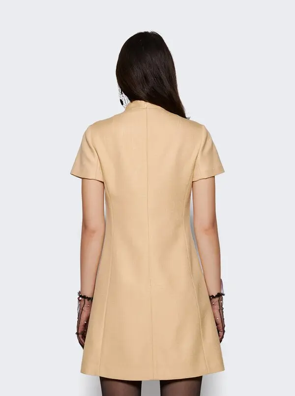 Valentino Garavani Embroidered Woven Mini Dress With Tassels